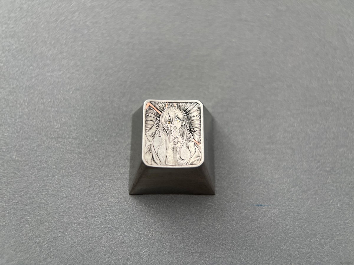 Power パワー Hand Engraved Titanium Keycaps – Free Team EDC