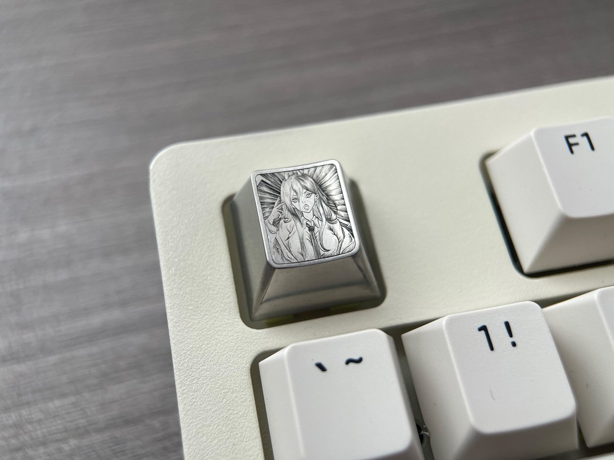 Power パワー Hand Engraved Titanium Keycaps – Free Team EDC